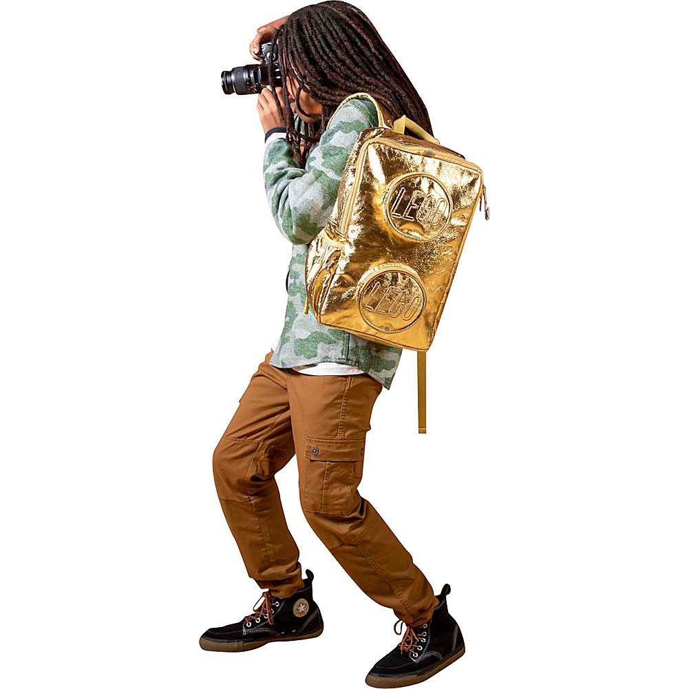 LEGO Brick Backpack - Gold Fashion Backpack, Gold
