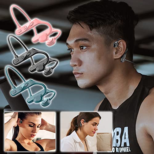 Wireless Bluetooth Ear Hook Osteoconductive Sports Headset - Light Weight Hi-Fi Stereo Noise Reduction Mic Headset - Open-Ear Headphones for Workouts Running Cycling Outdoor Work