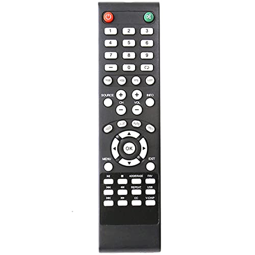 WINFLIKE Replace Remote Control fit for Element TV LDFW406 ELCFT262 ELDFW322 ELCFW326 ELCFW329 ELDFT404 ELCFW328 ELDFW464 ELDFT465J ELDFQ501J ELEFQ501J ELGFW601 ELDFW501 ELEFW193 ELEFJ191 ELEFT195