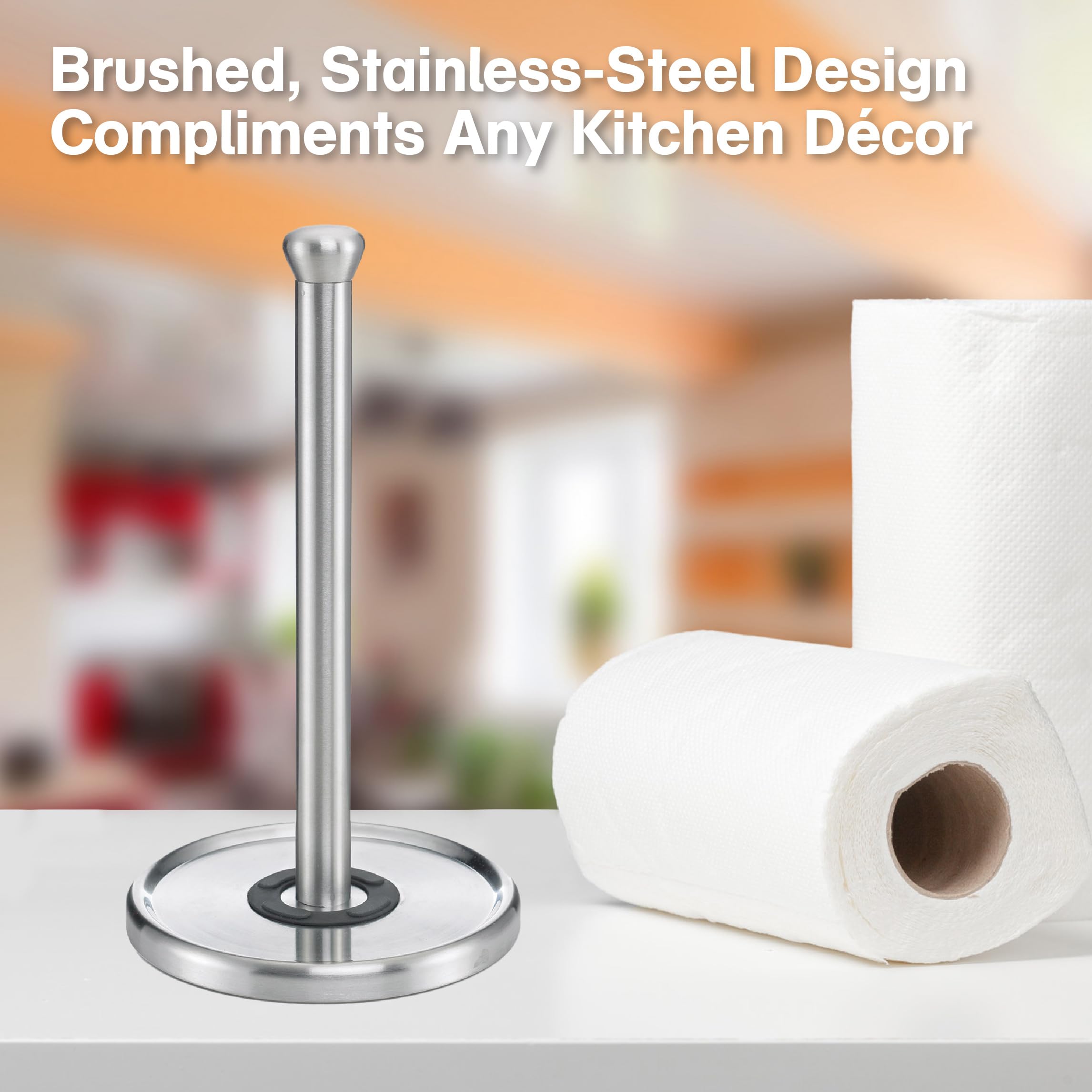 Polder Stainless Steel Single-Tear Paper Towel Holder