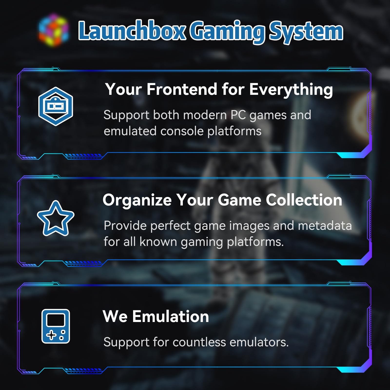 Emulator Console Game HDD 500G, Retro Game Console with 3700+ Video Games & 13 Hot Emulators, Compatible with Launchbox Hard Drive for PC with Win 8.1/10/11, Plug and Play,Sata 3 to USB 3.0,Up to 6G/s