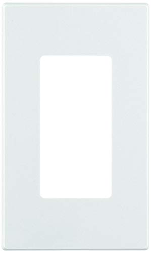 Leviton 80301-SW 100 Pack 1-Gang Decora Plus Wallplate Screwless Snap-On Mount, White
