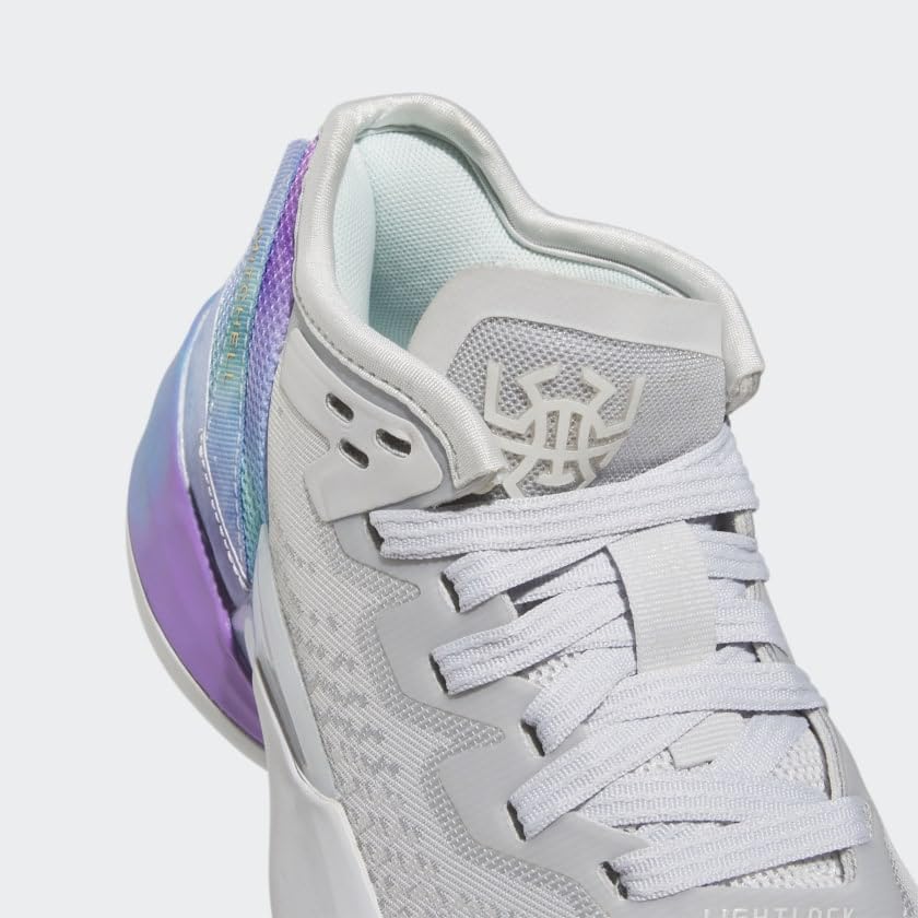 adidas D.O.N. Issue 4 Basketball Shoe, Dash Grey/Bliss Lilac/Grey, 6 US Unisex Big Kid