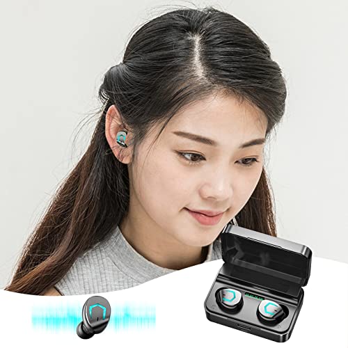 Wireless Earbuds Bluetooth Headphones in Ear with Bluetooth 5.2 Deep Bass LED Display IPX7 Waterproof Earbuds for Sport Work