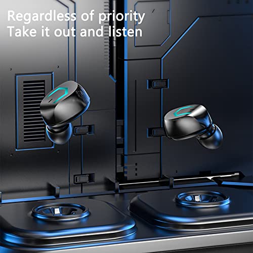 Wireless Earbuds Bluetooth Headphones in Ear with Bluetooth 5.2 Deep Bass LED Display IPX7 Waterproof Earbuds for Sport Work