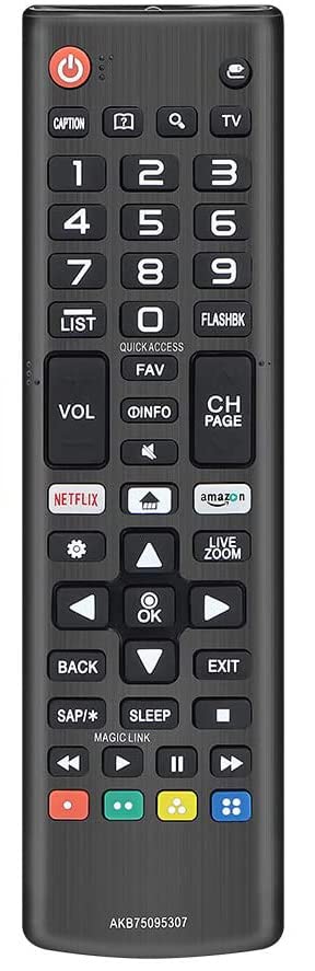 AKB75095307 Universal Remote Control Replaced for All LG LED LCD 4K UHD Smart TV 32LJ550B 43UJ6300 55LJ5500 55UJ6050