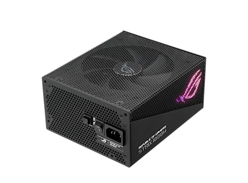 ASUS ROG Strix 1000W Gold Aura Edition (Fully Modular Power Supply, 80+ Gold Certified, ATX 3.0, Cybenetics Lambda A+ Certification, PCIe Gen 5.0 Ready, Axial-tech Fan, Aura Sync, 10-Year Warranty)