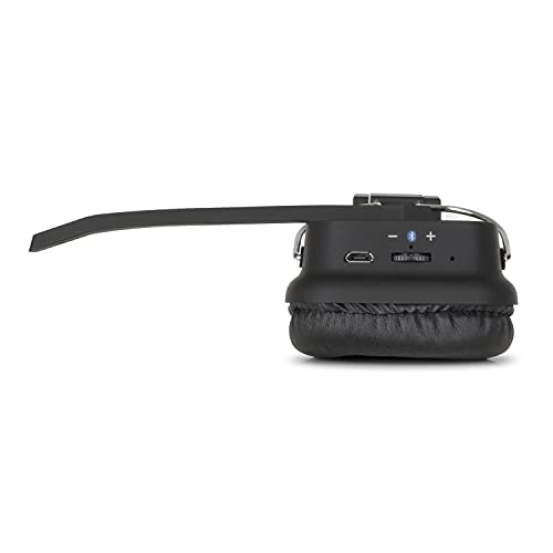 Aluratek Bluetooth Wireless Stereo Headset with Boom Microphone and Dongle, Built-in Rechargeable Battery, 27 Hours Continuous Talk and Music Play