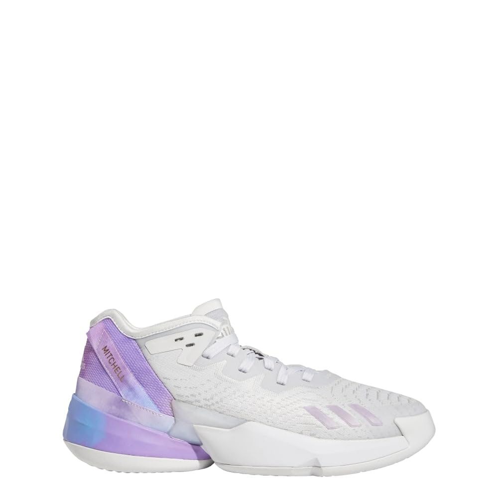 adidas Unisex D.O.N. Issue 4 Basketball Shoe, Dash Grey/Bliss Lilac/Grey, 11 US Men