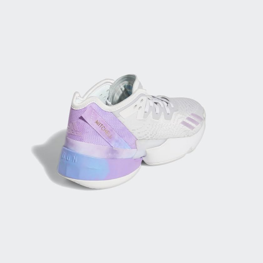 adidas Unisex D.O.N. Issue 4 Basketball Shoe, Dash Grey/Bliss Lilac/Grey, 11 US Men