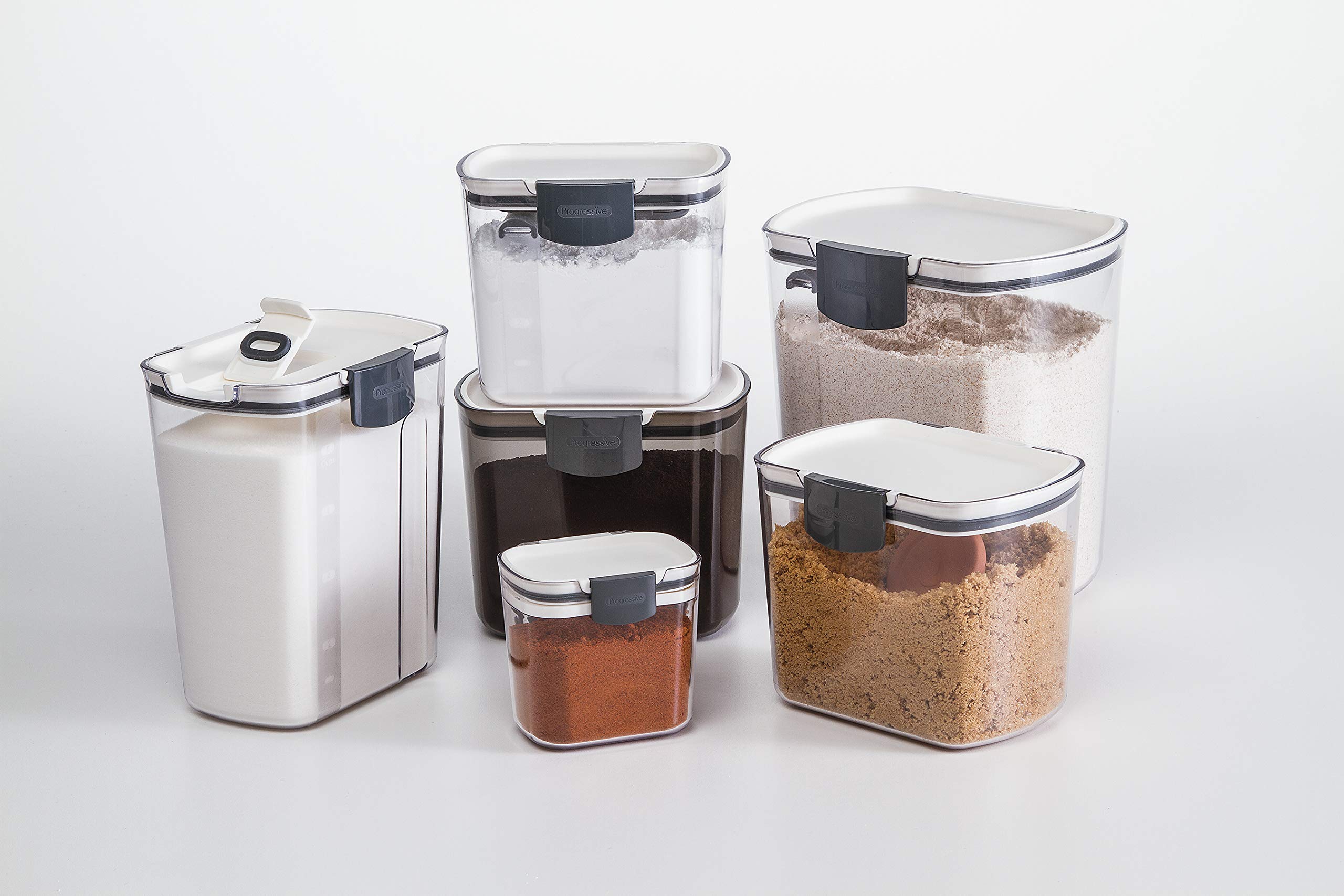Progressive International Prepworks Mini ProKeeper 1.5 Cup Spice, Herb, Baking Soda/Powder, Snack Airtight Food Storage Container, Clear