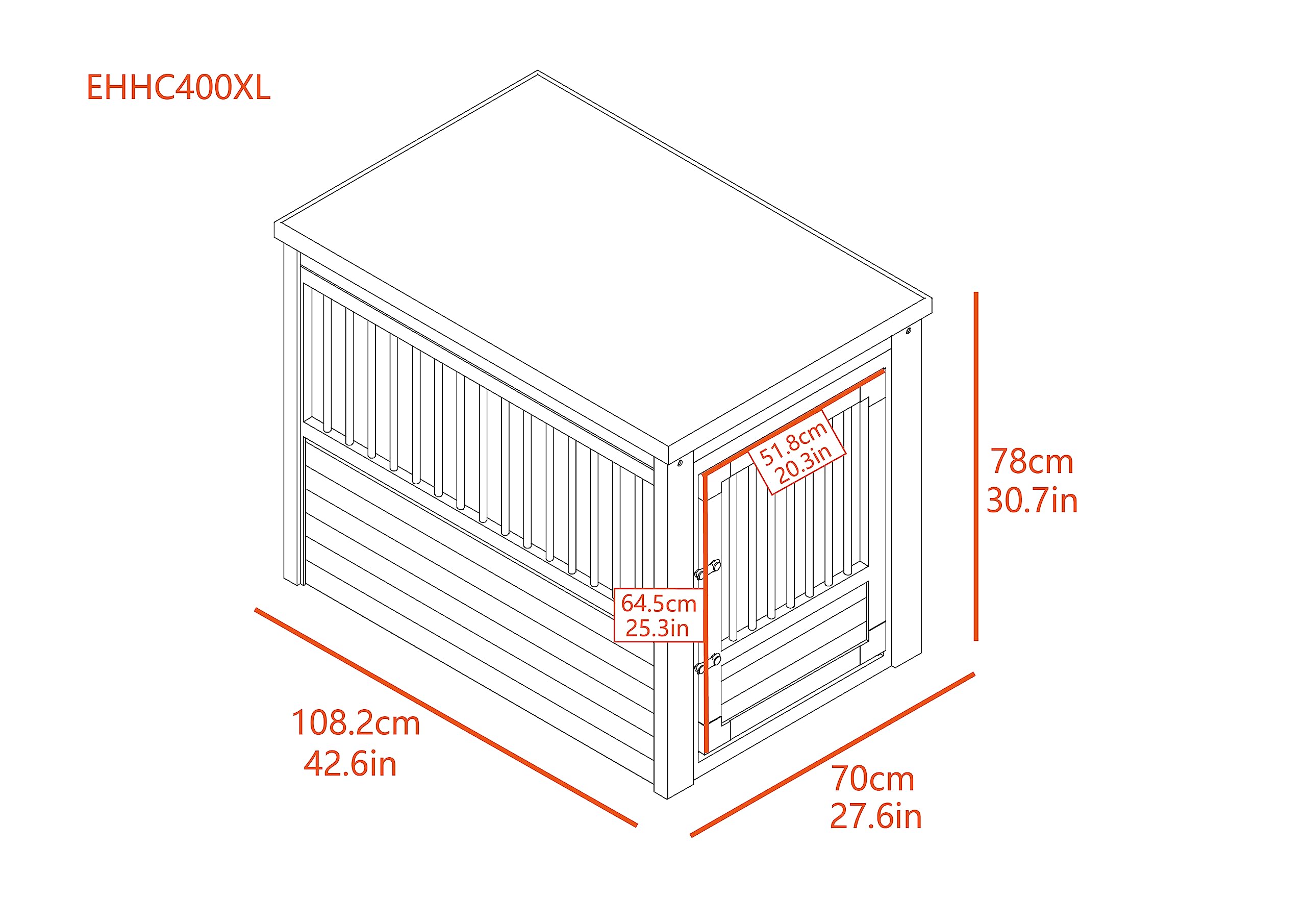 New Age Pet ecoFLEX Pet Crate/End Table, X-Large, Espresso