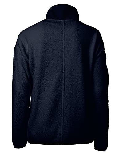 Cutter & Buck Cascade Eco Womens Sherpa Fleece Jacket, Navy Blue, X-Large