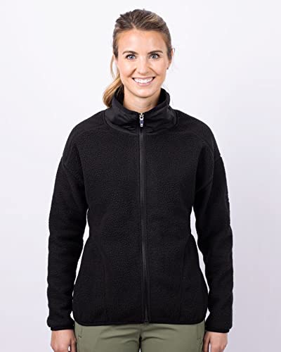 Cutter & Buck Cascade Eco Womens Sherpa Fleece Jacket, Navy Blue, X-Large