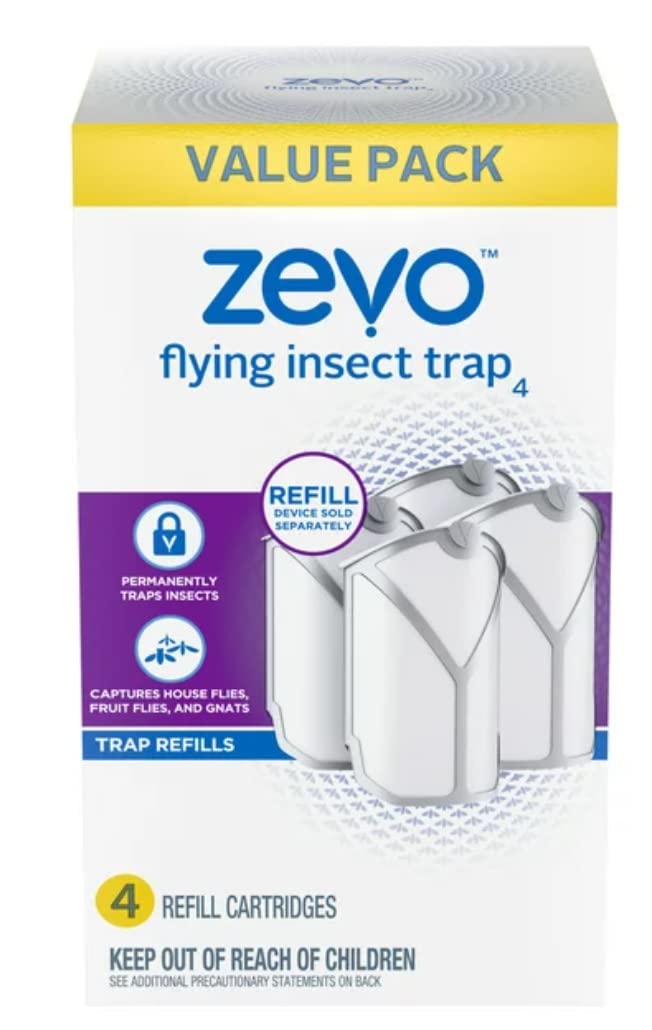 Refills 4 Cartridges | Device Sold Separately+ 3 pcs Yellow Sticky Fruit Trap