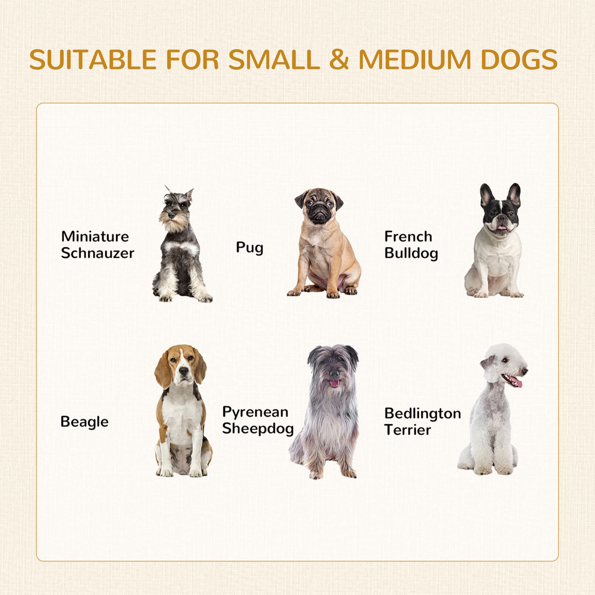 PawHut Dog Crate Furniture with Soft Water-Resistant Cushion, Dog Kennel End Table with Drawer, Puppy Crate for Small Dogs Indoor with 2 Doors, White