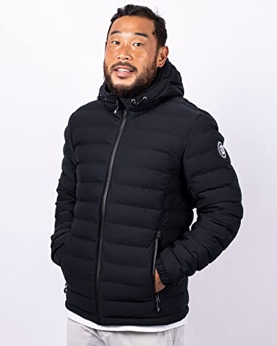 Cutter & Buck Mission Ridge Repreve Eco Insulated Mens Puffer Jacket, Black, XX-Large
