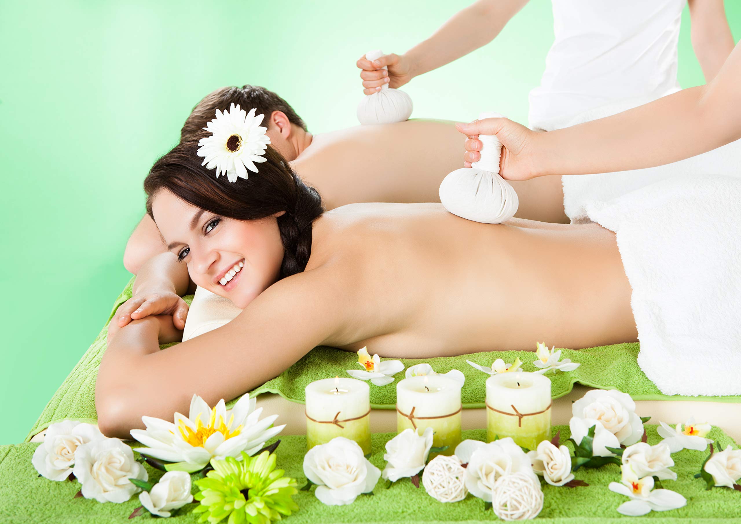 Pack of 12 Large Thai Spa Herbal Massage Compress Ball Warm Hot Therapy LUK Pra KOB 200 g.