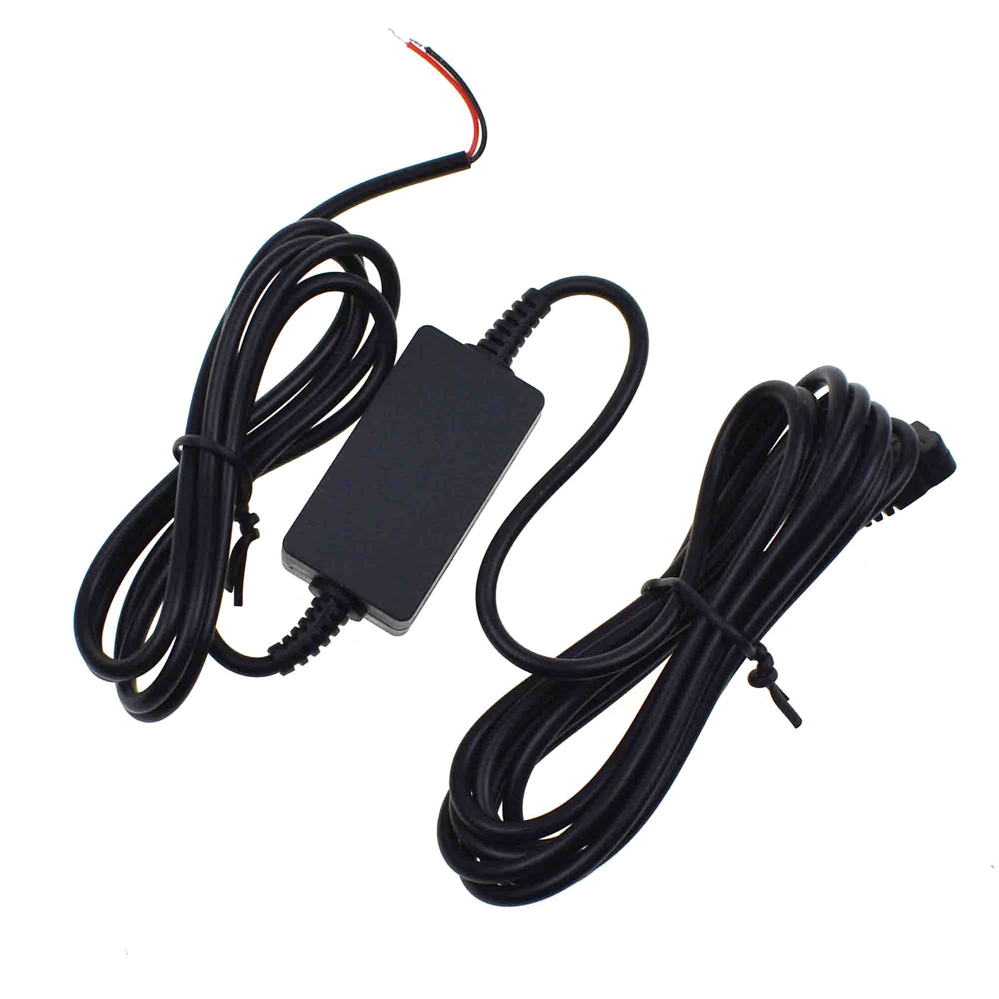 Car DC 12V to 5V Mini/micro USB Dash Cam USB Hardwire Kit Direct Wired Cable Kit for Dash CamerasTablet Recorder Accept DC 12-24V Input (Mini USB)