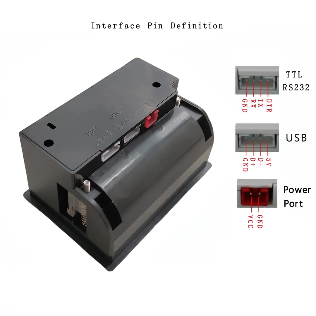 Maikrt Embedded 58MM Thermal Receipt Printer Mini Printing Module Support USB and TTL Serial Port ESC/POS Commands
