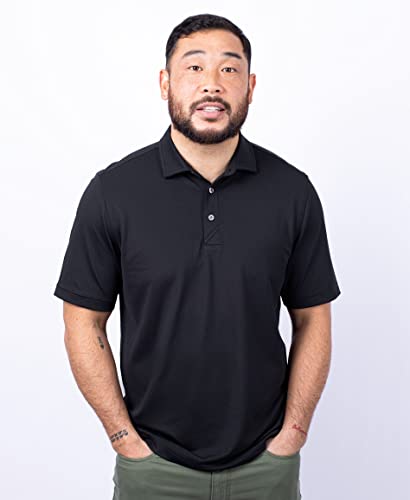 Cutter & Buck mens Short Sleeve Virtue Eco Pique Recycled Polo Shirt, Polished, Large US