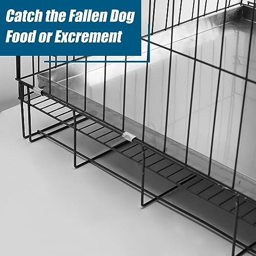 Confote Stainless Steel Replacement Tray for Dog Crate, 41.1"x26" Pet Cage Floor Pan Chew-Proof & Crack-Proof