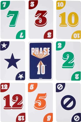 Mattel Games Phase 10 Card Game 40th Anniversary Edition for Kid, Adult & Family Game Night, Rummy-Style Play in Tin Storage Box