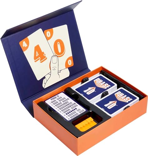 Mattel Games Phase 10 Card Game 40th Anniversary Edition for Kid, Adult & Family Game Night, Rummy-Style Play in Tin Storage Box