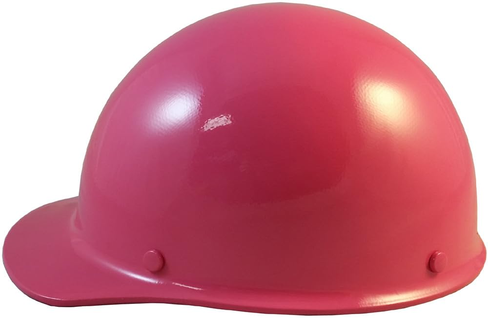 Skullguard Cap Style Jumbo Size Hard Hat with Fas-Trac 3 Ratchet Suspension Custom Hot Pink Color
