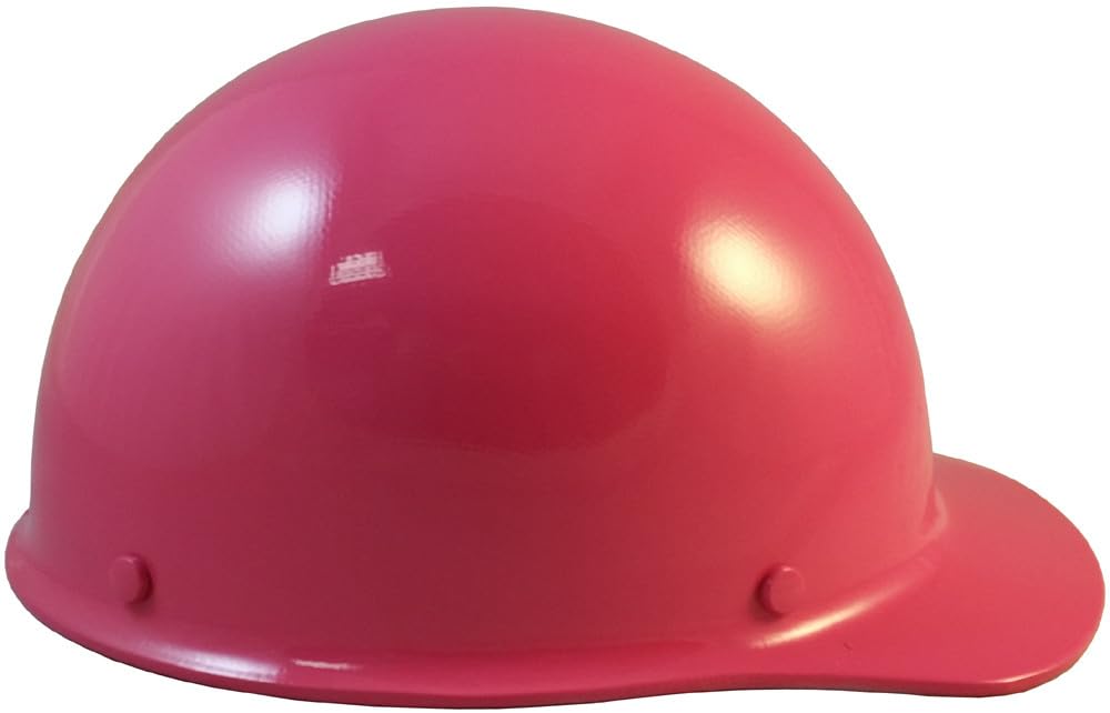 Skullguard Cap Style Jumbo Size Hard Hat with Fas-Trac 3 Ratchet Suspension Custom Hot Pink Color
