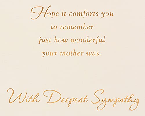 American Greetings Sympathy Card for Loss of Mother (In Memory of Your Mother)