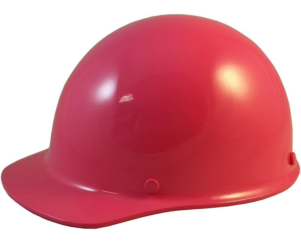 Skullguard Cap Style Jumbo Size Hard Hat with Fas-Trac 3 Ratchet Suspension Custom Hot Pink Color