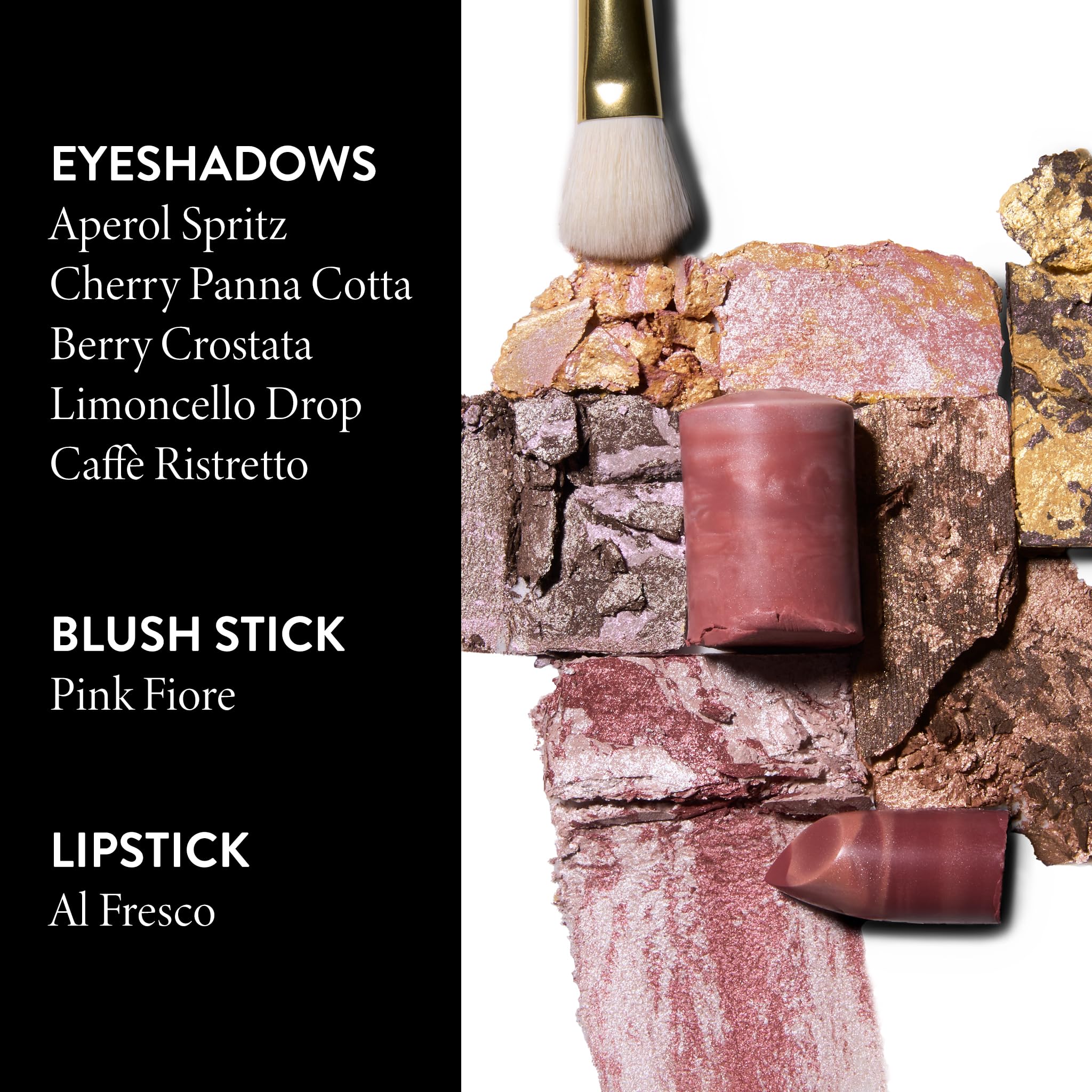 LAURA GELLER NEW YORK Italian Marble Artistry Collection | Full Face Makeup Kit Handmade in Italy | Includes Eyeshadow Palette, Cream Blush Stick and Satin Lipstick in Universal Shades