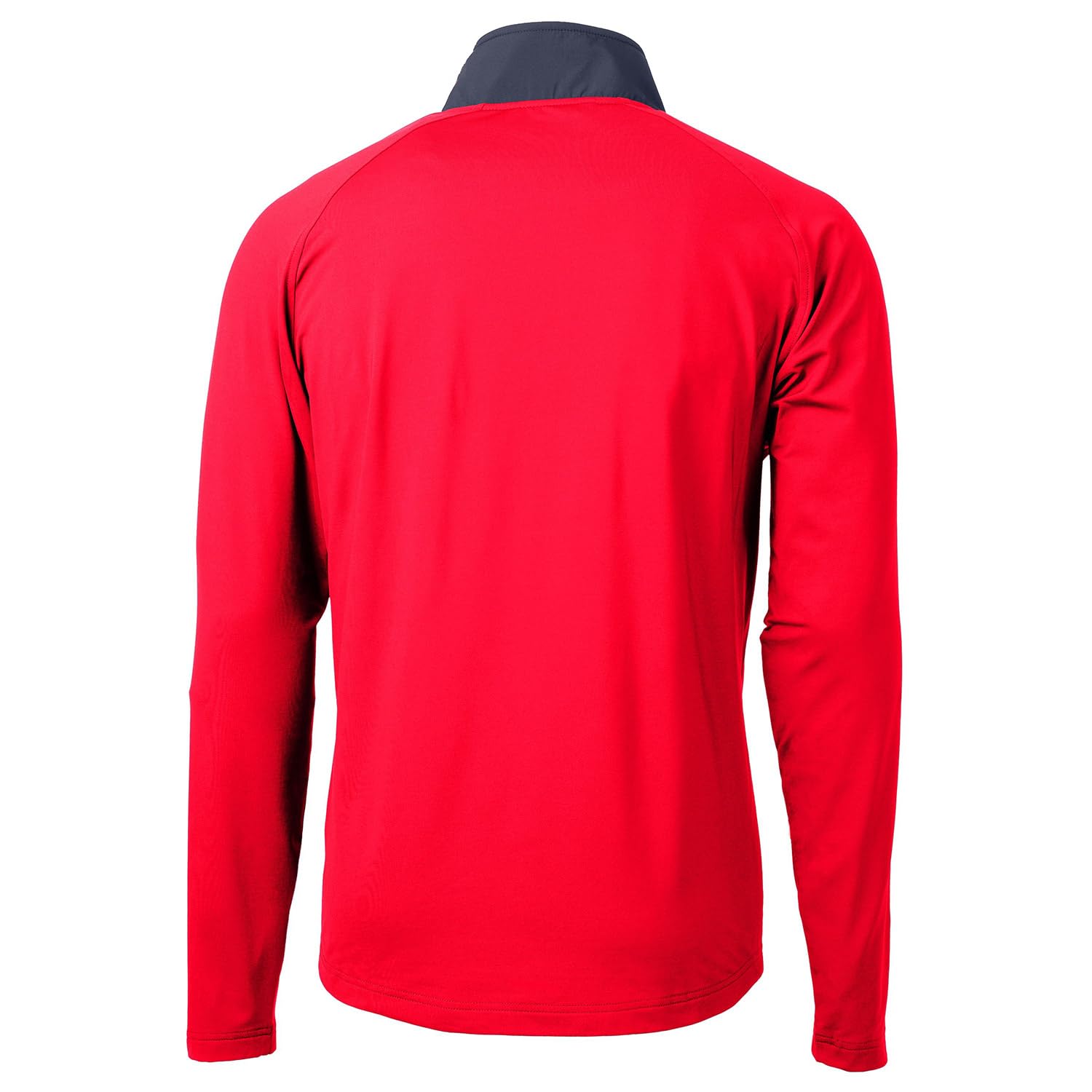 Cutter & Buck Men's Red Chicago Bears Adapt Eco Knit Hybrid Recycled Quarter-Zip Pullover Top