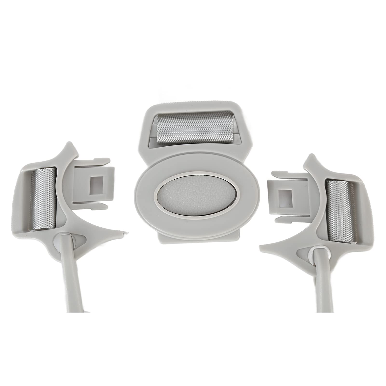 5 Point Baby Safety Strap Belt, Adjustable Universal Replacement High Chair Straps Harness Straps, Sturdy and Comfort Material for Pushchair, Stroller, Easy to Use(Gray Button 5-Point Strap)