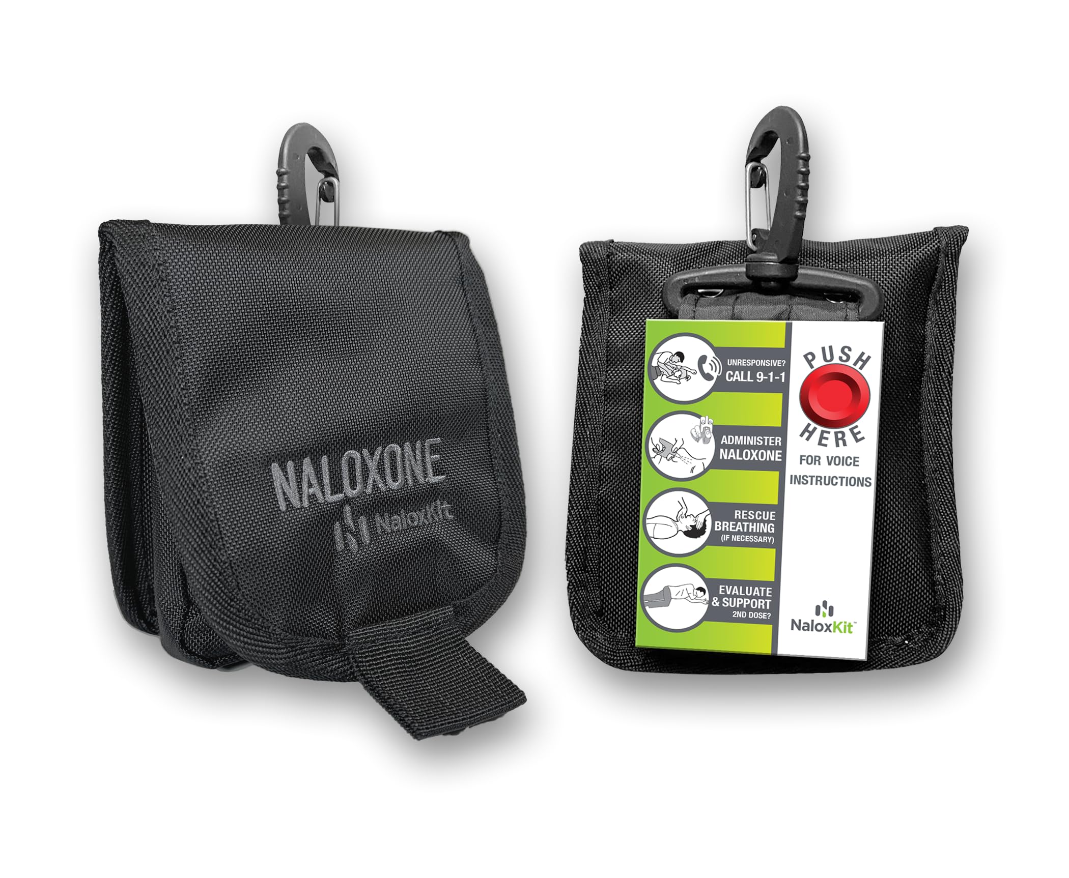 Naloxone Overdose Kit with Voice Instructions, Essential to Respond to an opioid Overdose Rescue, Does NOT Include naloxone, 1.0 Count