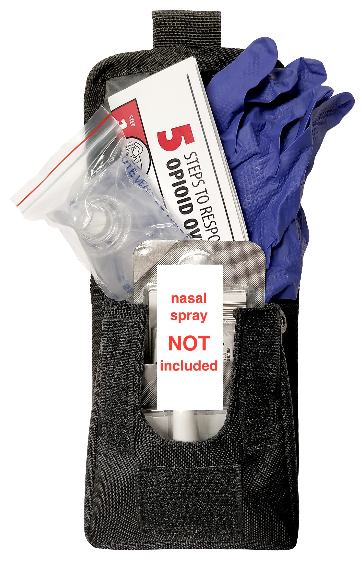 Naloxone Overdose Kit with Voice Instructions, Essential to Respond to an opioid Overdose Rescue, Does NOT Include naloxone, 1.0 Count