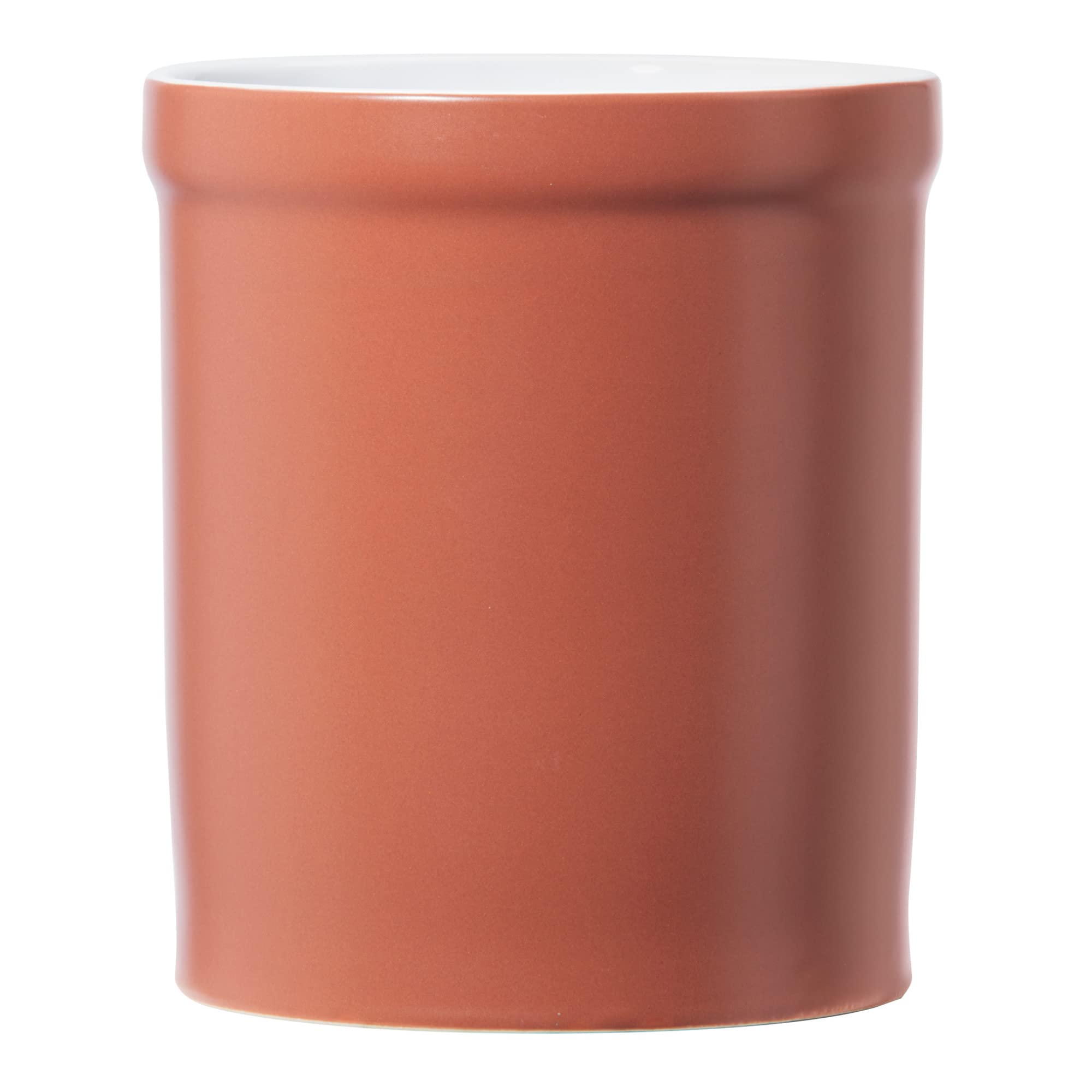 Oggi Ceramic Utensil Holder, Red