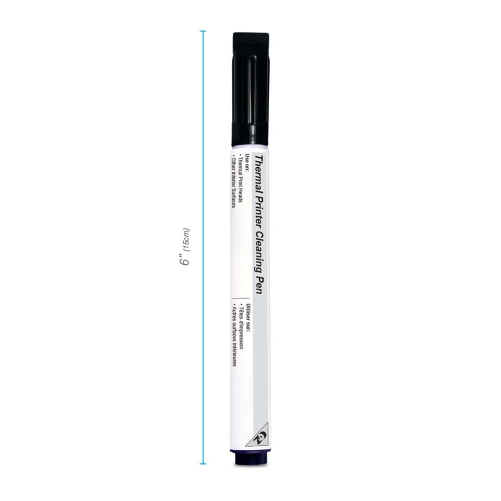 Waffletechnology KICTeam Printhead Cleaning Pen with Chisel Cap for Quickly Removing Contaminants from Thermal Printers Including Label Printer, and Shipping Label Printer (KT-PJC2B12) (12)
