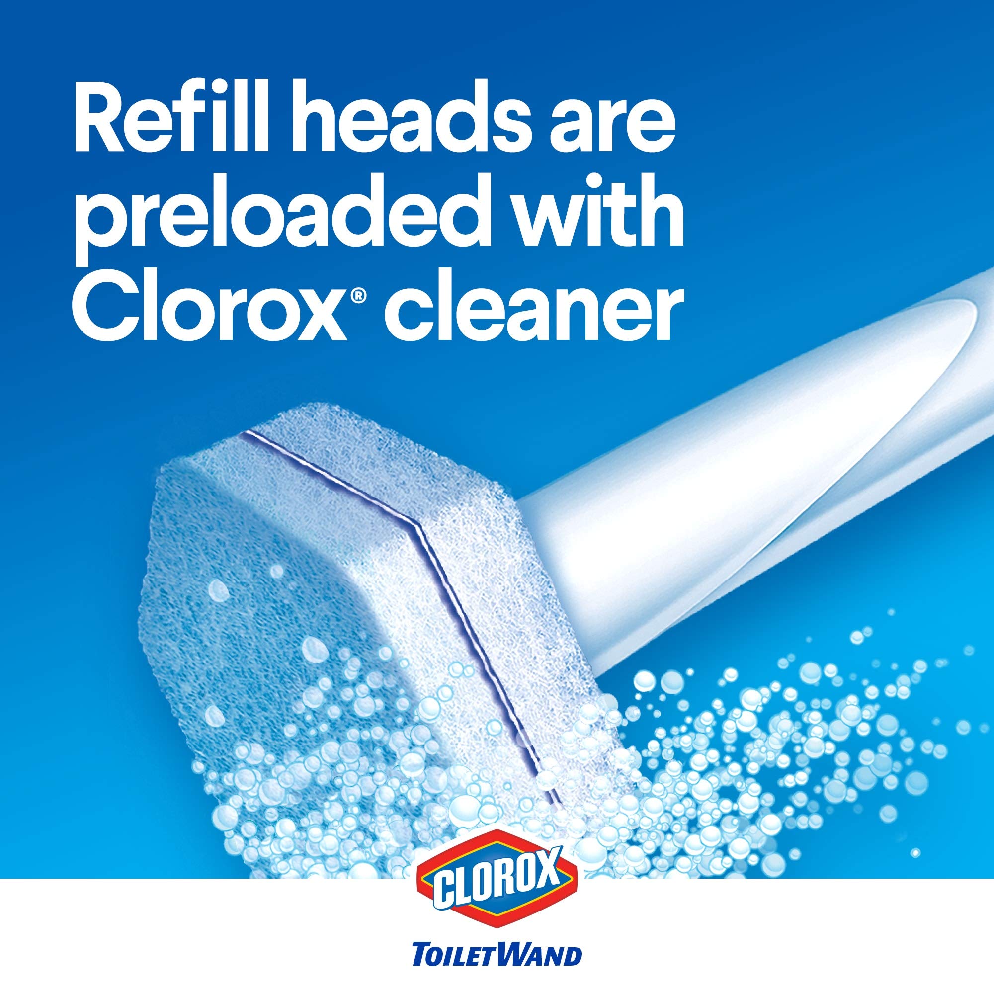 Clorox ToiletWand Disinfecting Refills, Disposable Wand Heads - 6 Count (Package May Vary)