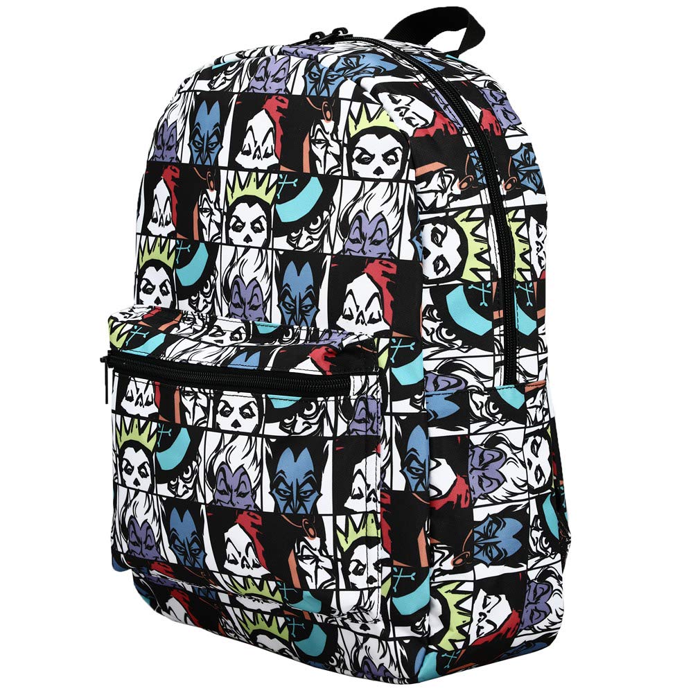 Disney Animated Movie Classic Villains Tile Print Tech Backpack