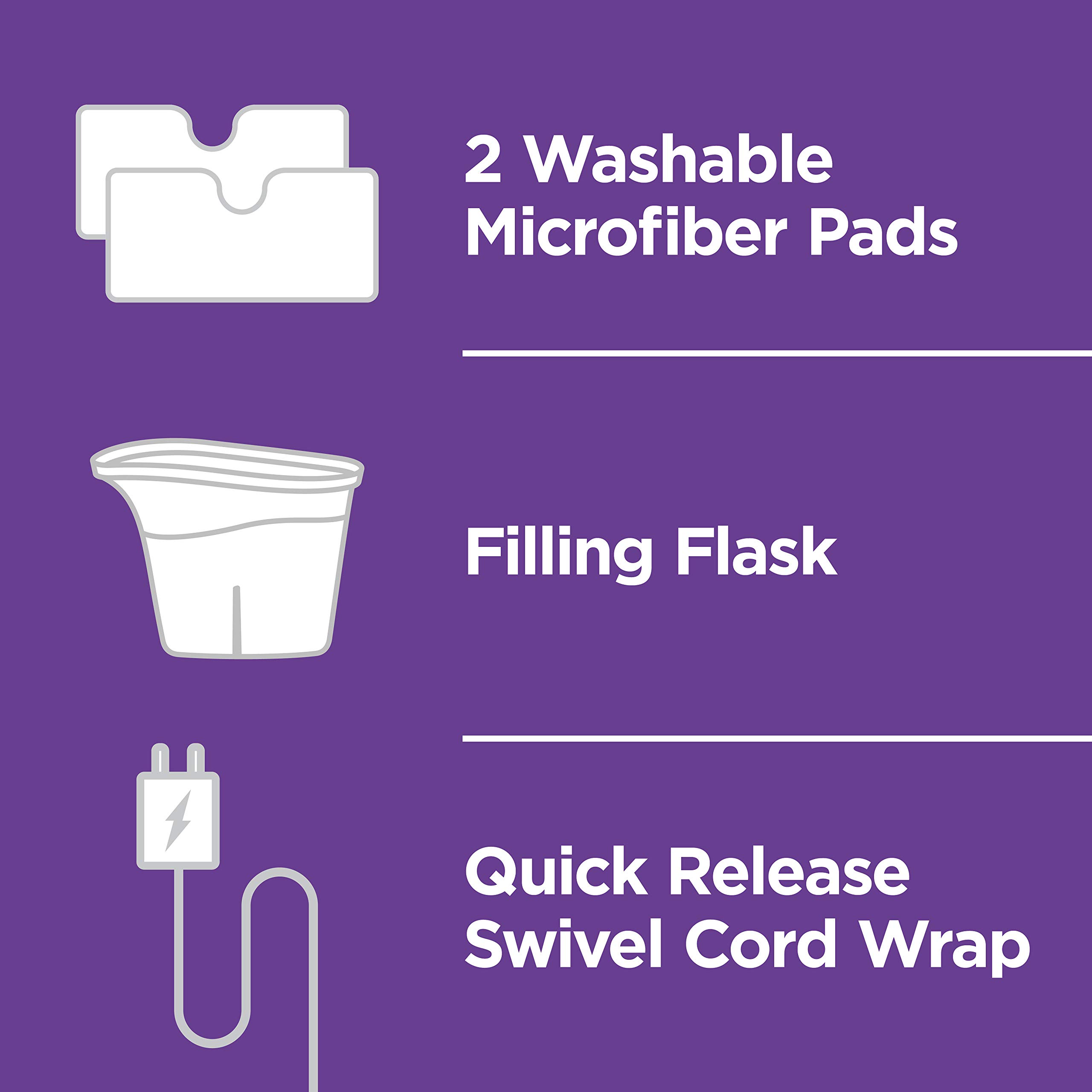 Shark S3501 Steam Pocket Mop Hard Floor Cleaner, Purple