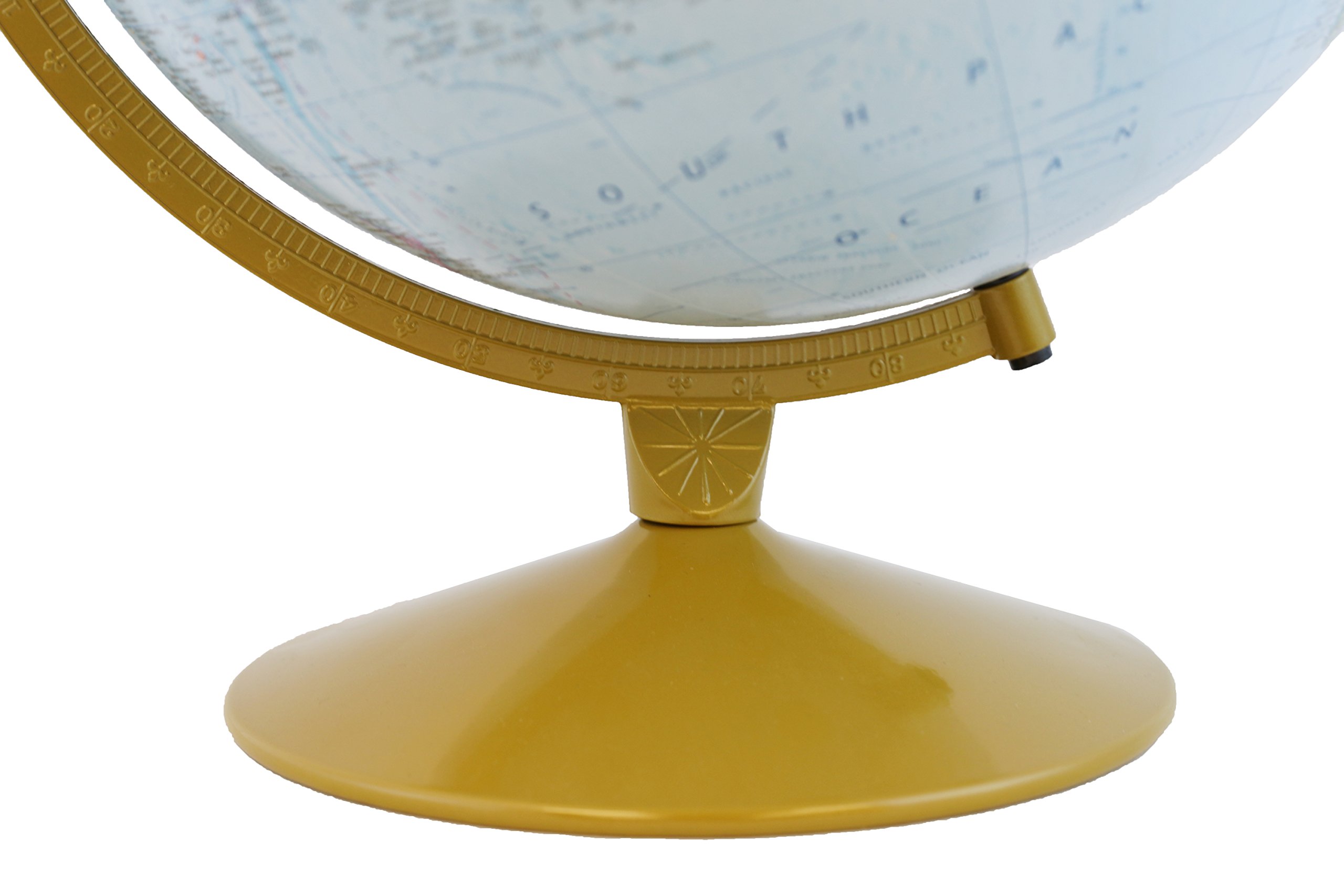 Replogle Explorer World Blue Ocean Globe, Desktop, 12" diameter, Up-to-Date Cartography, Raised Relief, Educational, perfect for Students of all ages