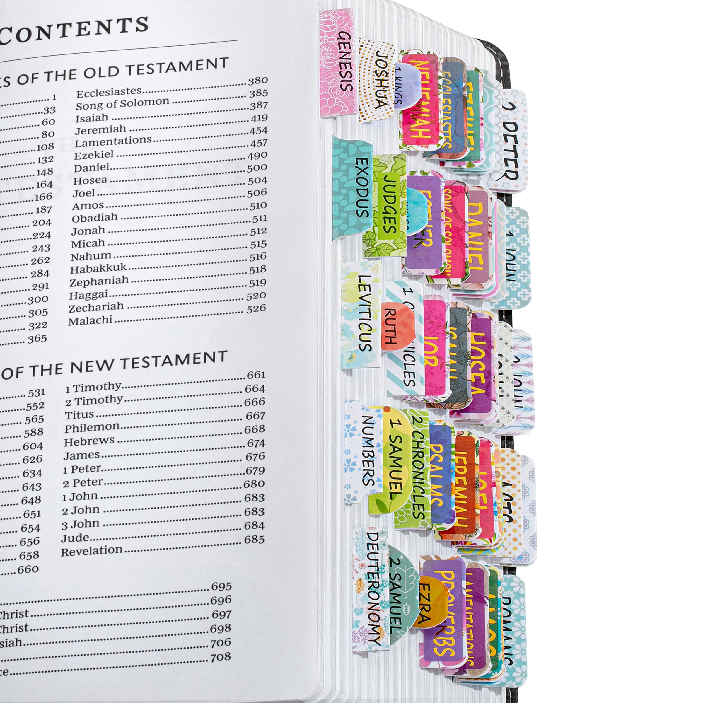 Mr. Pen- Bible Tabs, 3 Different Design, 222 Tabs, Bible Journaling Supplies, Bible Tabs Old and New Testament, Bible Tabs for Women, Bible Book Tabs, Bible Study Supplies, Tabs for Bible