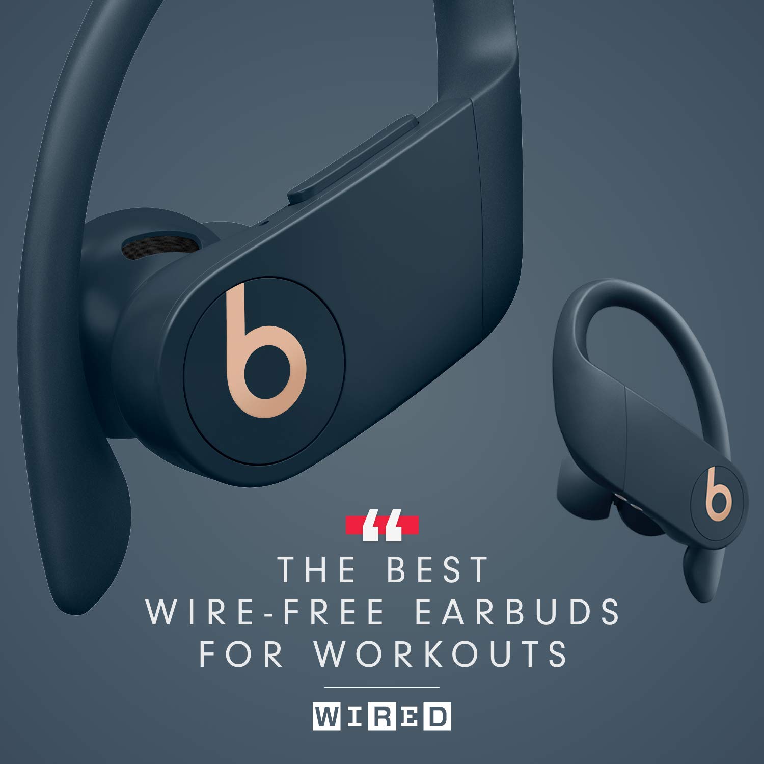 Powerbeats Pro Wireless Earphones - Apple H1 Headphone Chip, Class 1 Bluetooth, 9 Hours of Listening Time, Sweat Resistant Earbuds, Built-in Microphone - Navy