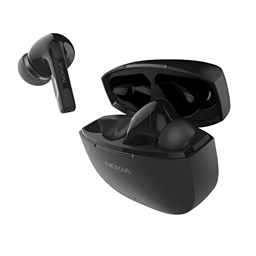Nokia Go Earbuds+ True Wireless Earbuds TWS-201BK - Portable Bluetooth 5.0 in-Ear Headphones with Touch Control - Comfortable Fit, Voice Assistant-Enabled, 26 Hours Use with Charging Case - Black