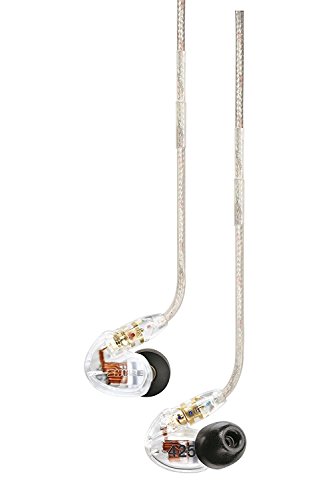 Shure SE425 PRO Wired Earbuds - Professional Sound Isolating Earphones with Detailed Sound, Dual-Driver Hybrid, Secure in-Ear Fit, Detachable Cable, Durable Quality - Clear (SE425-CL)