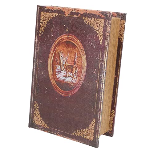 Garneck Box Bible Storage Box Para Mesa De Secret Book Safe Box Christmas Gift Box Fake Books Xmas Bible Ornament Wood Bible Box Wood Bible Case Office Wood Wooden Props