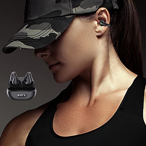 MUMICO Wireless Sports Bluetooth Headphones - Open Ear Earbuds with LED Charging Bay/Intelligent Finger Control/Intelligent Noise Reduction/Low Delay/Waterproof