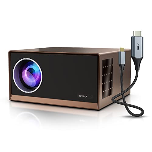 Projector with WiFi and Bluetooth, XIDU Native 1080P 12000 Lumen 4K Supported Video Projector, 4D/4P Keystone Correction & Zoom Outdoor Projector, Home Theater Movie Projector for TV Stick/iOS/Android